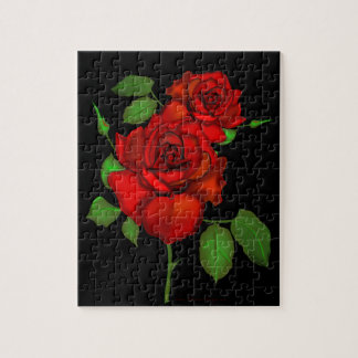 Red Rose Jigsaw Puzzles | Zazzle