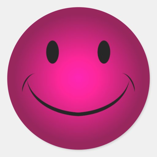 Rose Smiley Face Sticker | Zazzle