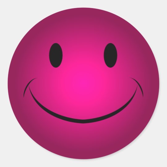 Rose Smiley Face Sticker | Zazzle