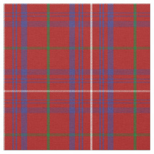 Clan Rose Tartan Fabric | Zazzle