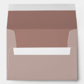 Rose Taupe | Script Watermark Wedding 5x7 Envelope | Zazzle