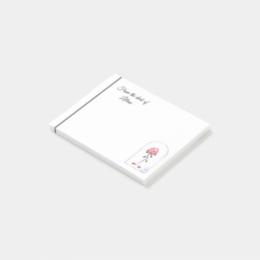 Rose watercolour art post-it notes | Zazzle