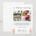 Rose Wedding In Loving Memory Sign Template | Zazzle