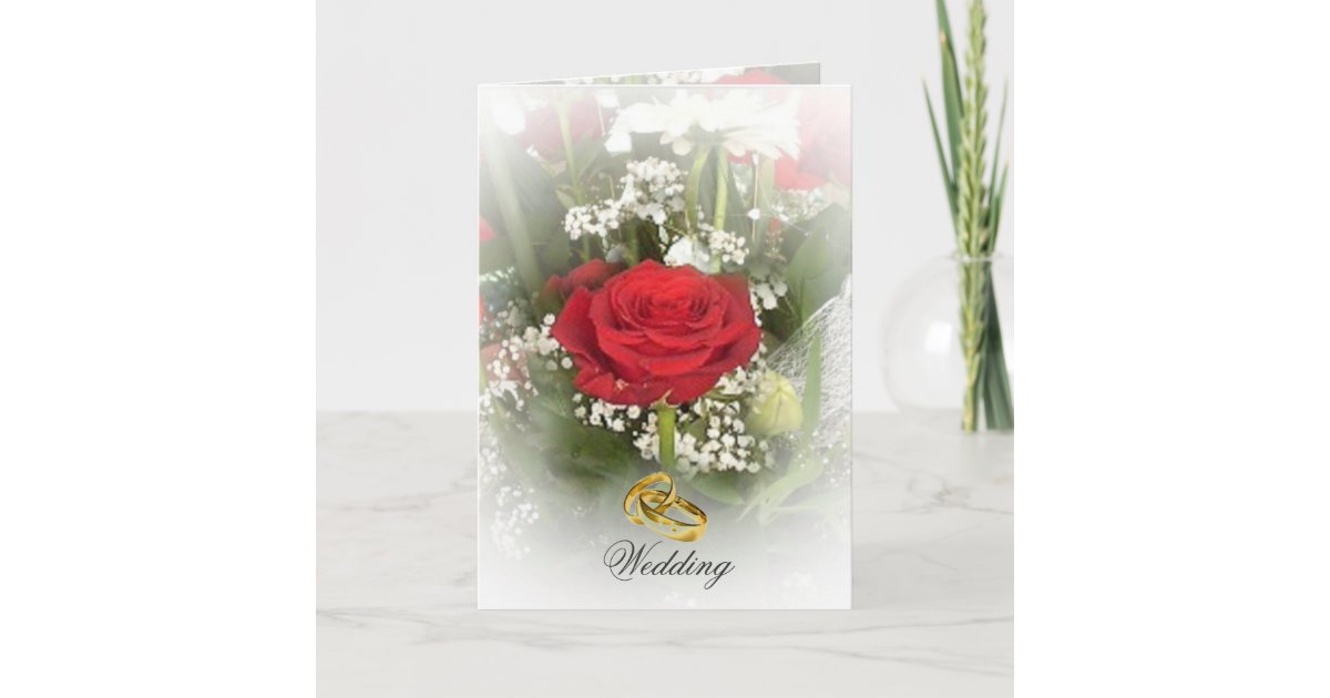Rose Wedding Invitation Card | Zazzle