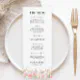 Rose Wedding Menu Cards Template | Zazzle