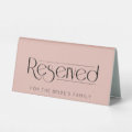 Rose Wedding Reserved Table Tent Sign | Zazzle