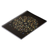 Rose window above the west door, with scenes depic notebook | Zazzle