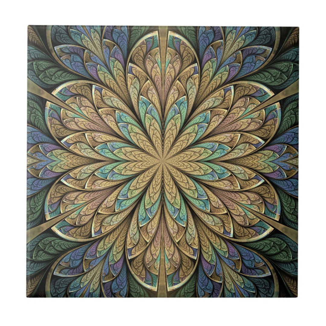 Rose Window Ceramic Tile | Zazzle