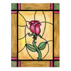 Old stained-glass window postcard | Zazzle.com