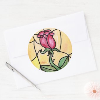 Rose Window Sticker | Zazzle