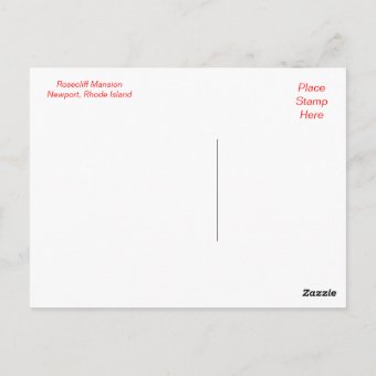 Rosecliff Mansion, Newport Rhode Island Post Card | Zazzle