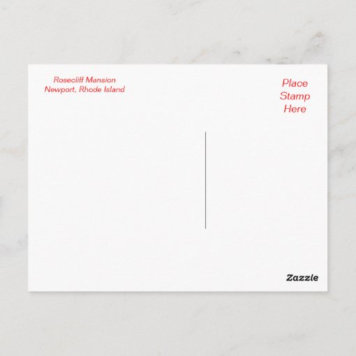 Rosecliff Mansion, Newport Rhode Island Post Card | Zazzle