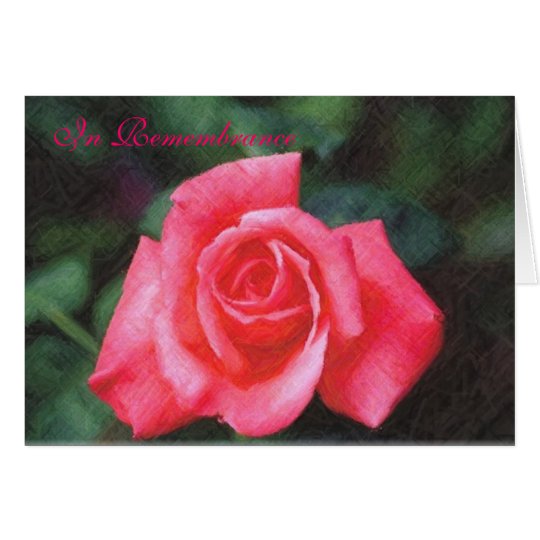RoseCustom1, In Remembrance Card | Zazzle.com