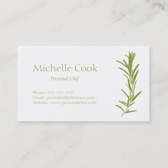 Rosemary Business Card | Zazzle.com