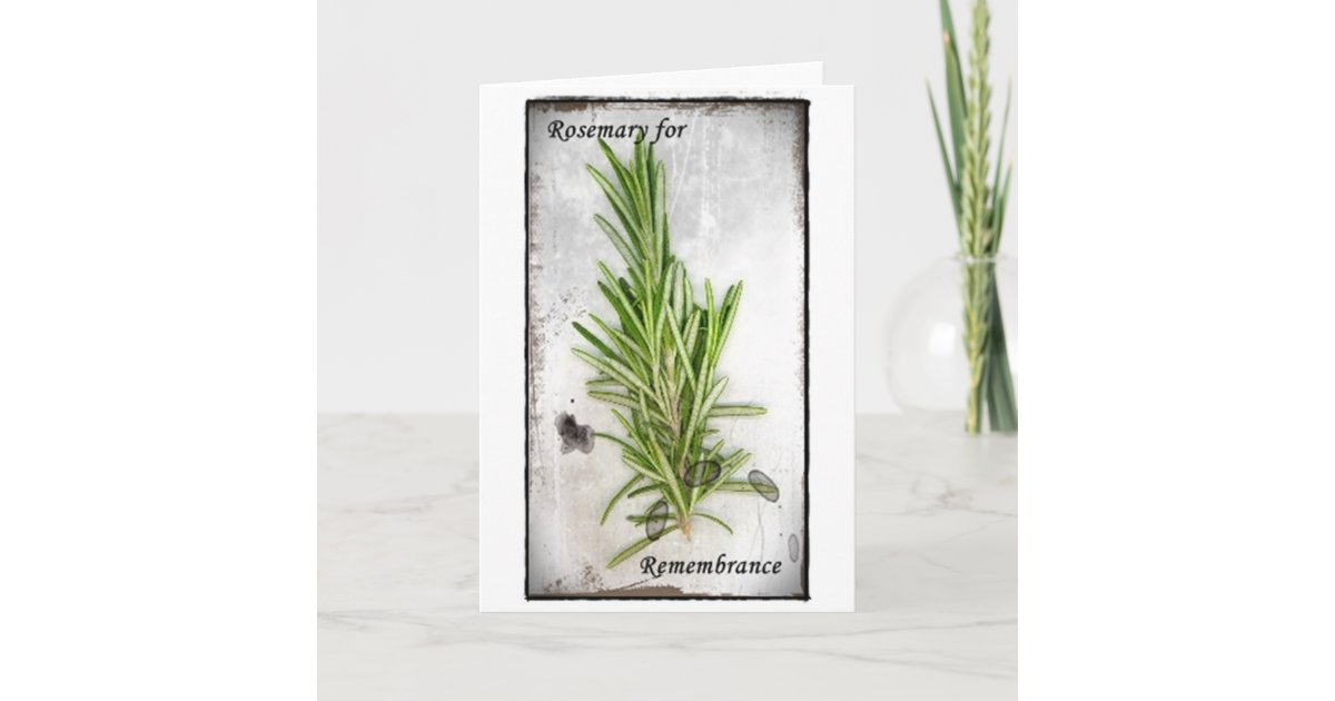 Rosemary Card | Zazzle
