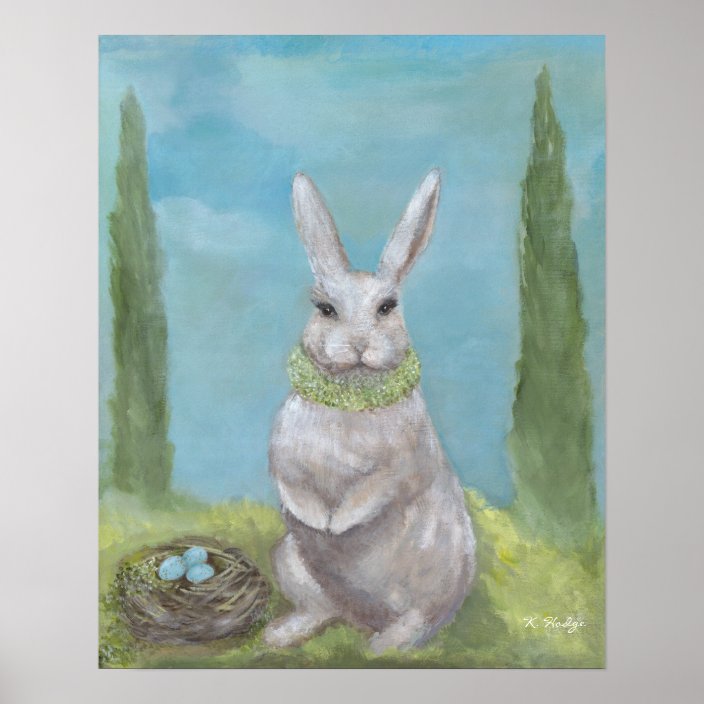 Rosemary Rabbit - Print | Zazzle.com