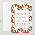 Roses are Red Funny Chili Poem Valentine's Day Holiday Card | Zazzle