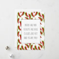 Roses are Red Funny Chili Poem Valentine's Day Holiday Card | Zazzle