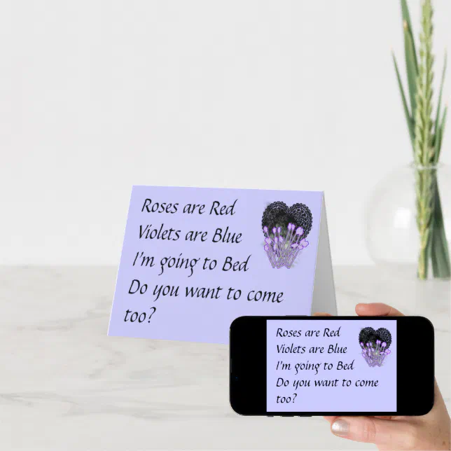 Roses are Red funny valentines Card | Zazzle