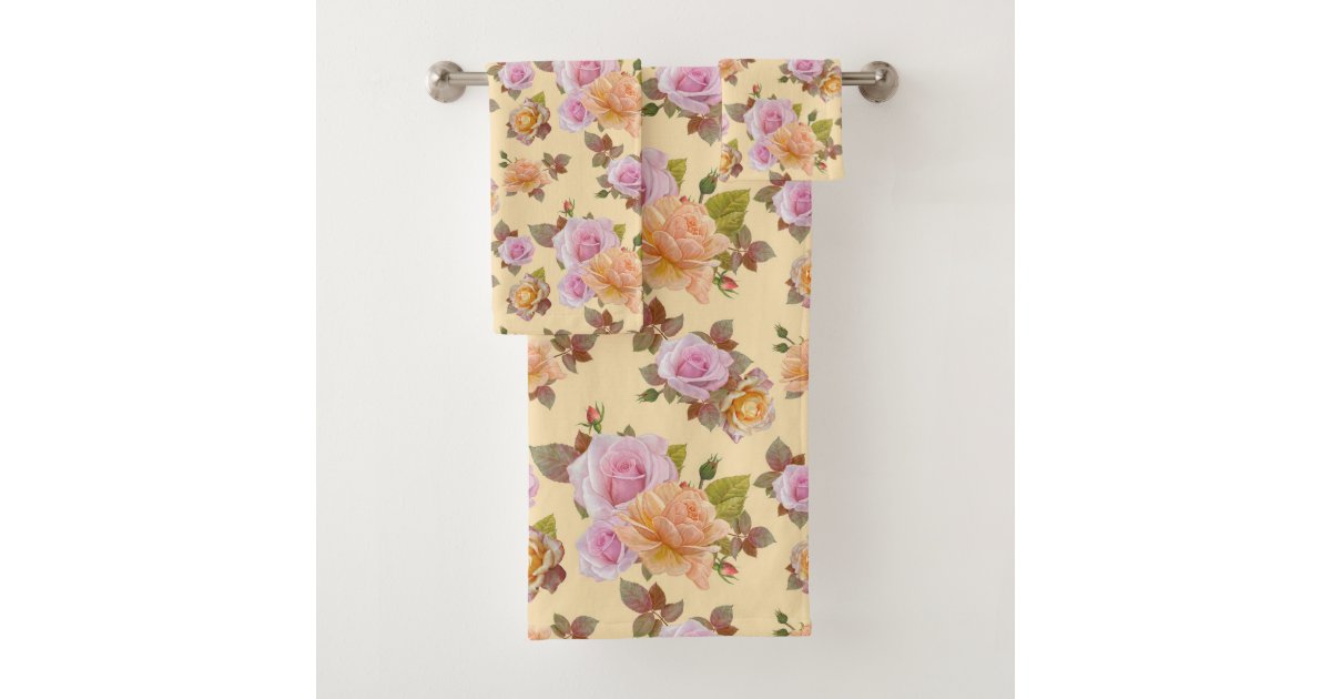 Roses Bath Towel Set | Zazzle