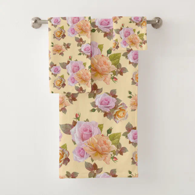 Roses Bath Towel Set | Zazzle