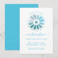 Rosette, Blue Confirmation Invitation | Zazzle