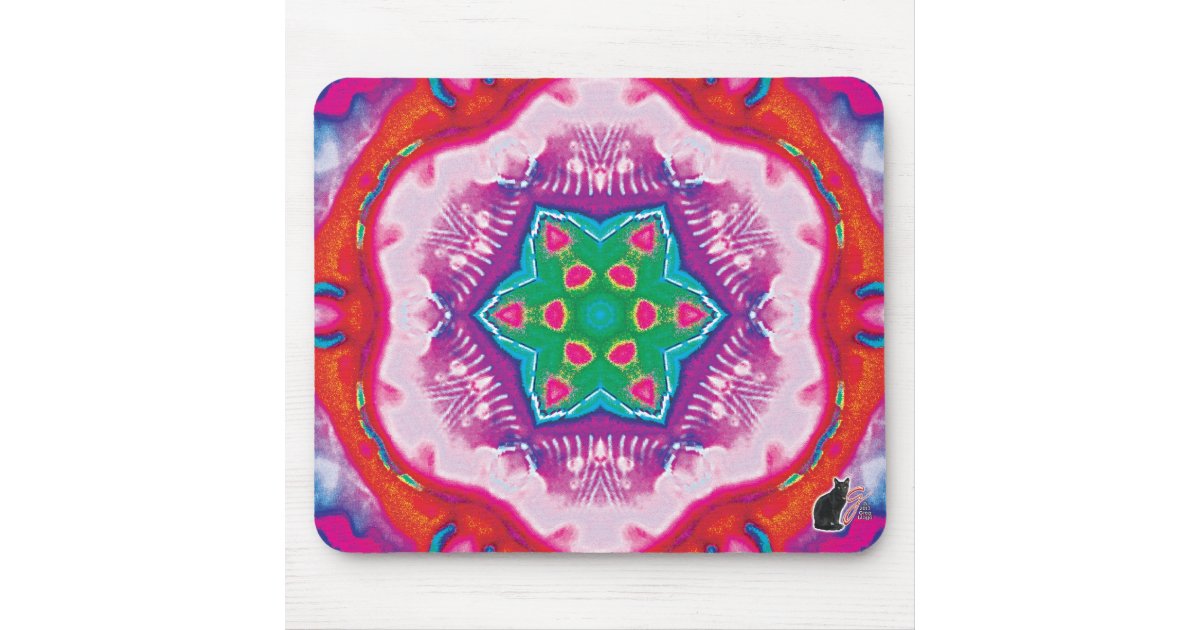Rosette Kaleidoscope Mouse Pad | Zazzle
