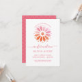 Rosette, Pink Confirmation Invitation | Zazzle