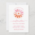 Rosette, Pink Confirmation Invitation | Zazzle