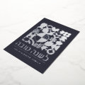 Rosh Hashanah Jewish New Year Greetings Silver Foil Holiday Card | Zazzle