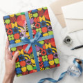 Rosh Hashanah Modern Jewish New Year Wrapping Pape Wrapping Paper | Zazzle