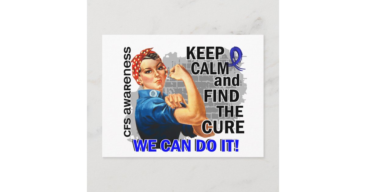 Rosie Keep Calm CFS.png Postcard | Zazzle