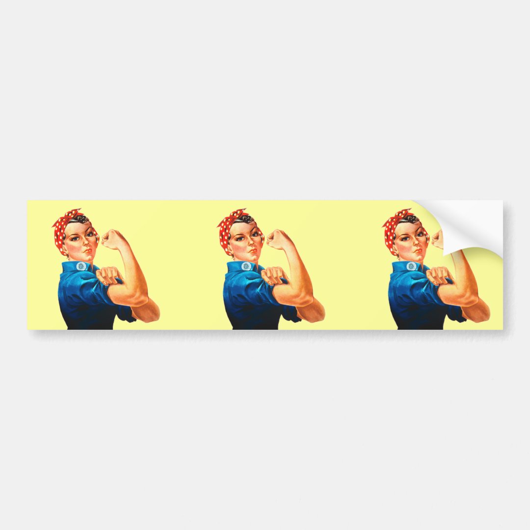 Rosie the Riveter Bumper Sticker | Zazzle