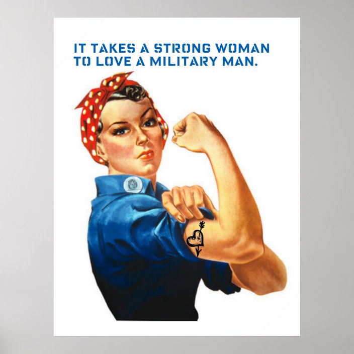 ROSIE THE RIVETER - "It takes a strong woman..." Poster | Zazzle.com