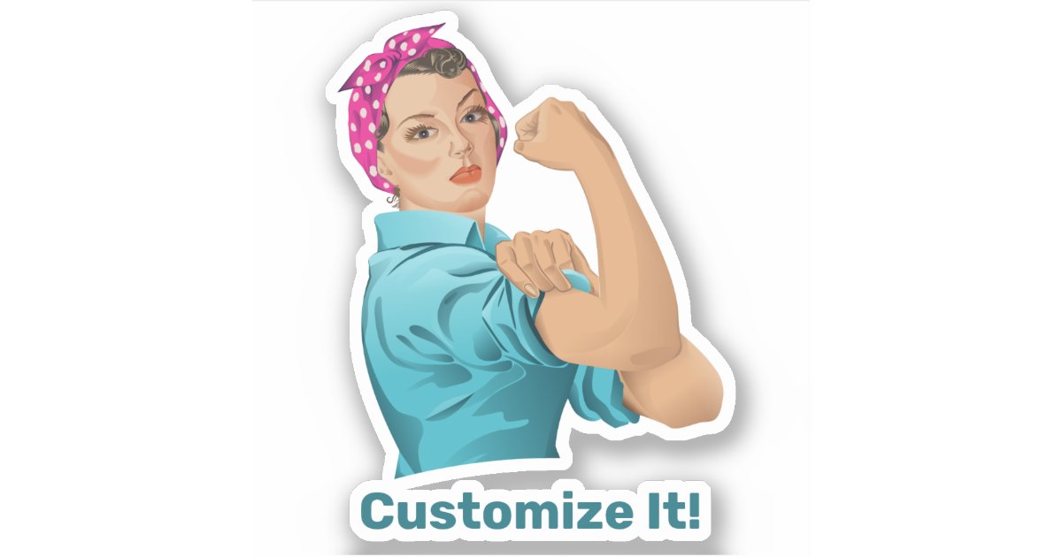 Rosie the Riveter Sticker | Zazzle