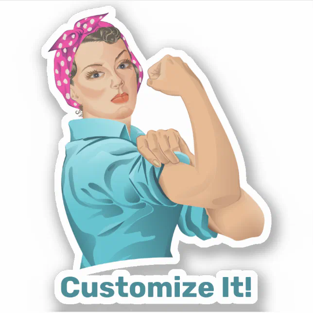 Rosie the Riveter Sticker | Zazzle