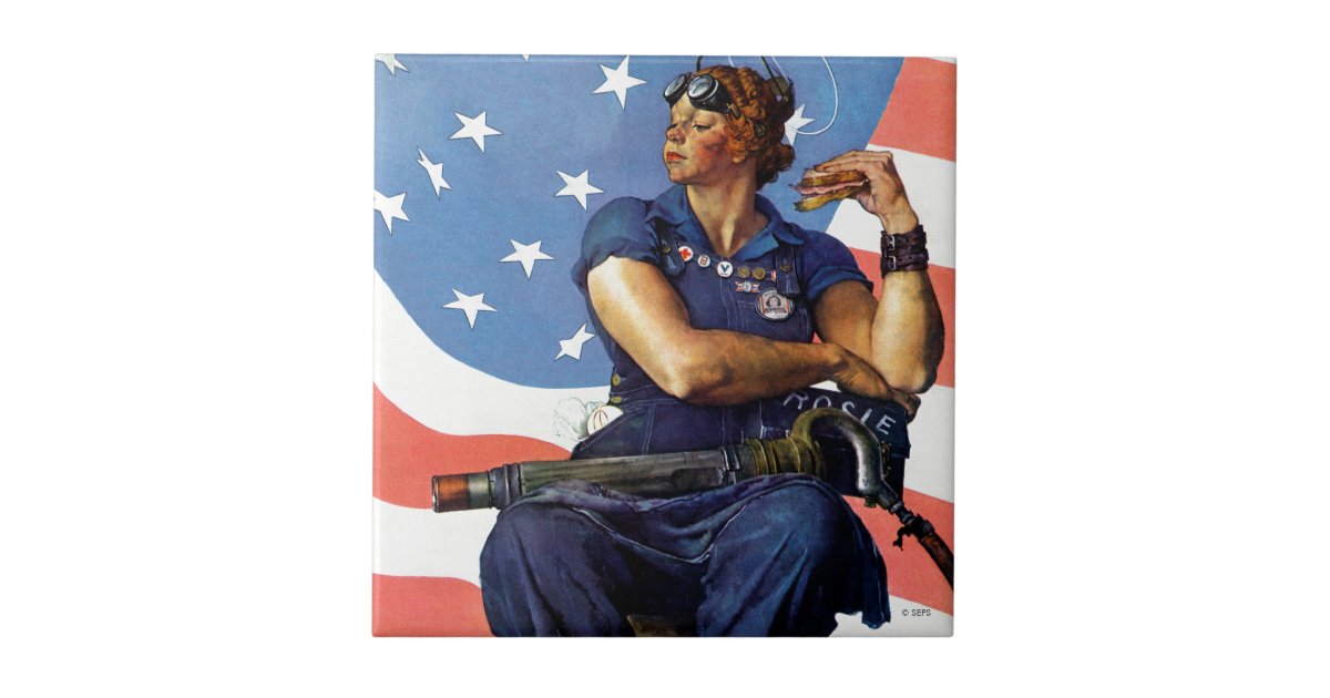 "Rosie the Riveter" Tile | Zazzle