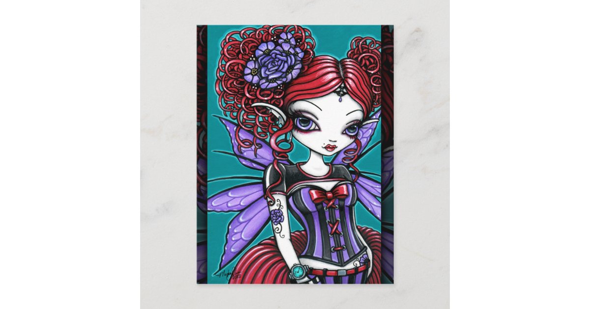 Rosie Twinkle Pixie Rose Tattoo Fairy Postcard | Zazzle