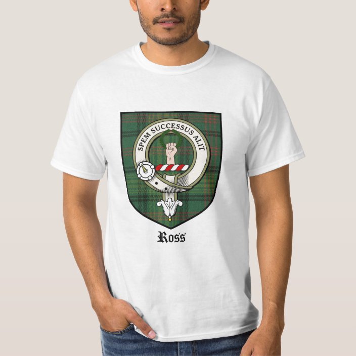 Ross Clan Crest Badge Tartan T-Shirt | Zazzle.com