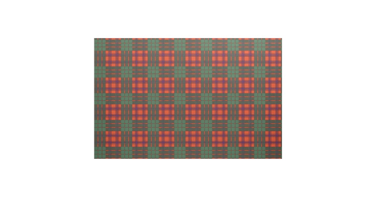 Ross clan Plaid Scottish tartan Fabric | Zazzle