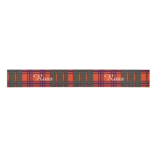 Ross clan Plaid Scottish tartan Grosgrain Ribbon | Zazzle