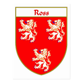 Ross Family Crest Postcards & Postcard Template Designs