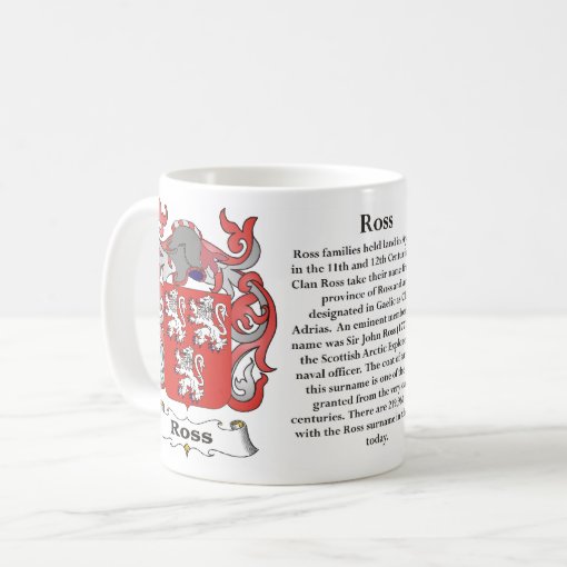 Ross Family Coat of Arms Mug | Zazzle