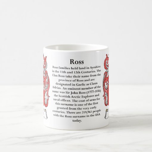 Ross Family Coat of Arms Mug | Zazzle