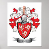 Ross Family Crest Coat of Arms Poster | Zazzle