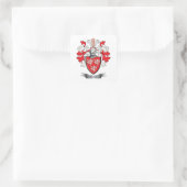 Ross Family Crest Coat of Arms Square Sticker | Zazzle