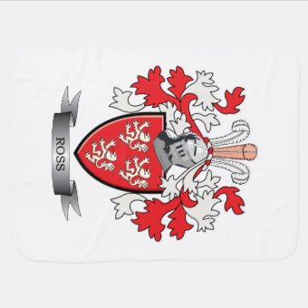 Ross Family Crest Coat of Arms Swaddle Blanket | Zazzle