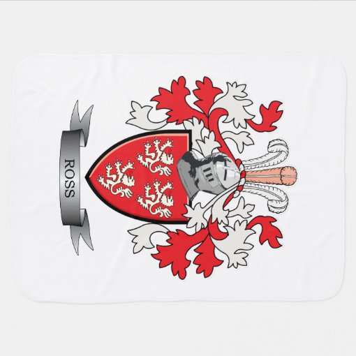 Ross Family Crest Coat of Arms Swaddle Blanket | Zazzle