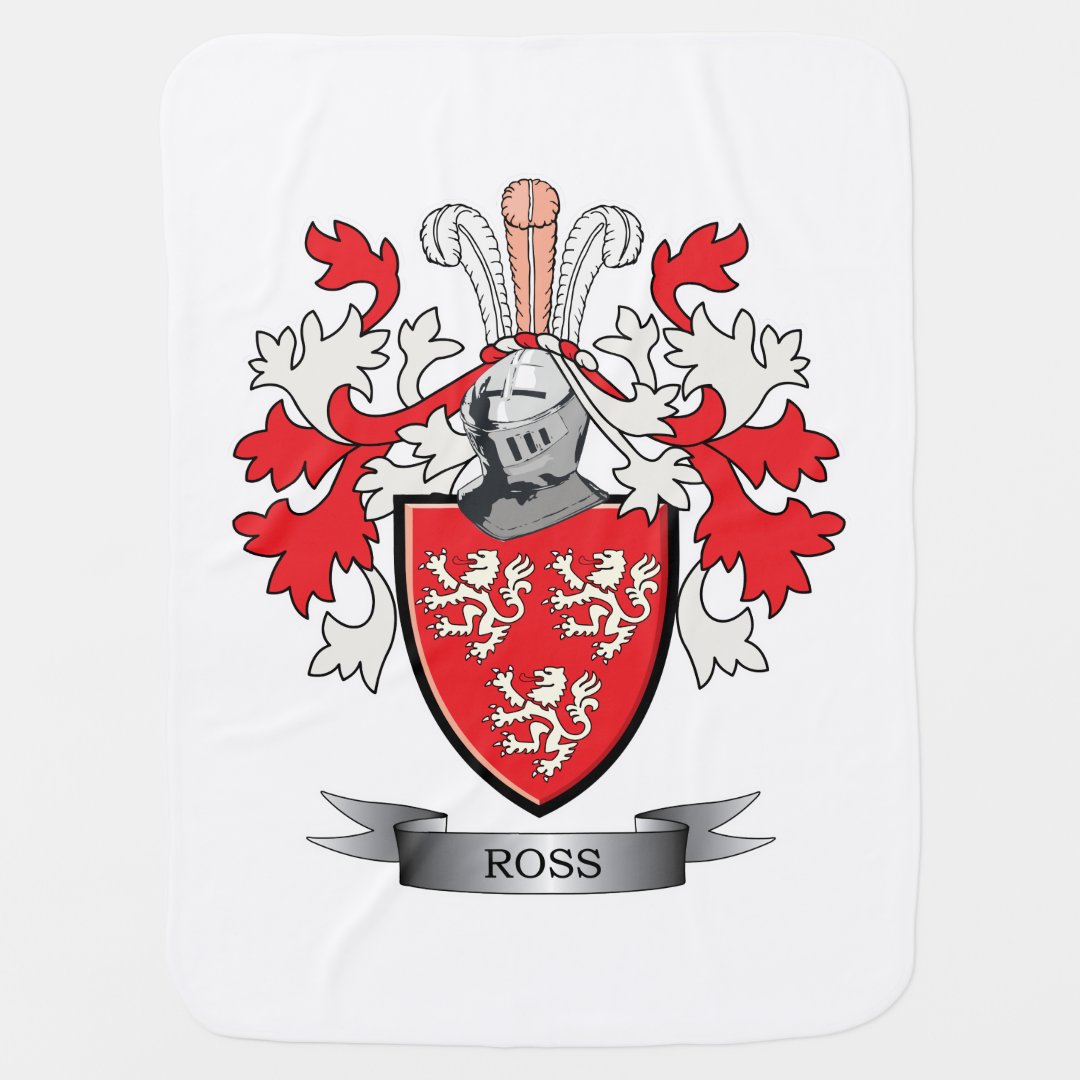 Ross Family Crest Coat of Arms Swaddle Blanket | Zazzle