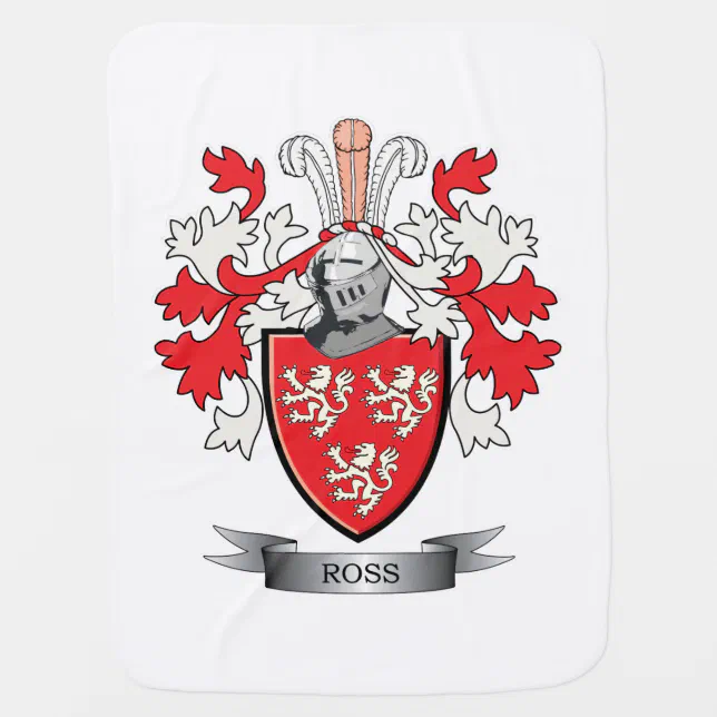 Ross Family Crest Coat of Arms Swaddle Blanket | Zazzle